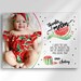 Editable Watermelon Thank You Card Template One in a Melon - Etsy