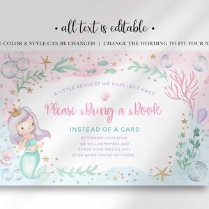 Editable Mermaid Books for Baby Template to Edit Yourself at Corjl.com ...