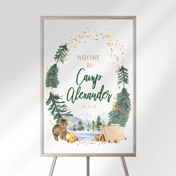 Welcome Camper Sign - Etsy