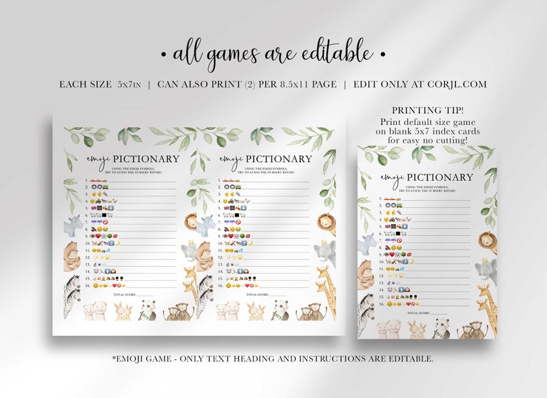 Editable Noah's Ark Baby Shower Game Bundle to Edit - Etsy UK