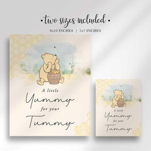 Classic Winnie the Pooh Food Table Sign Instant Digital Download ...