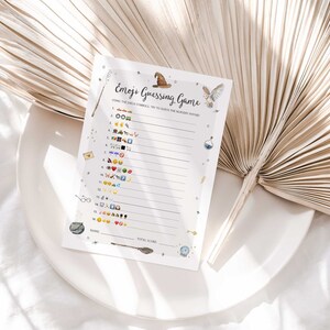 Wizard Baby Shower Emoji Guessing Game Digital Download Magical Bundle ...