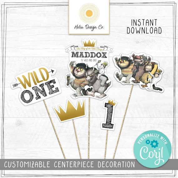 Editable Wild One Cake Topper | Wild One First Birthday | Instant ...