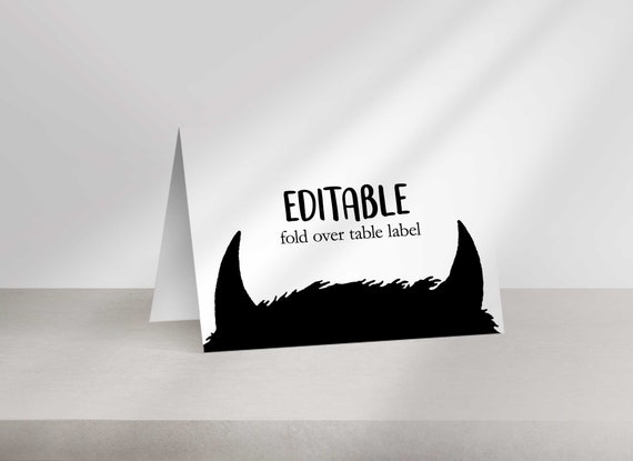 Editable Wild One Food Labels Instant Digital Download | Edit Yourself ...