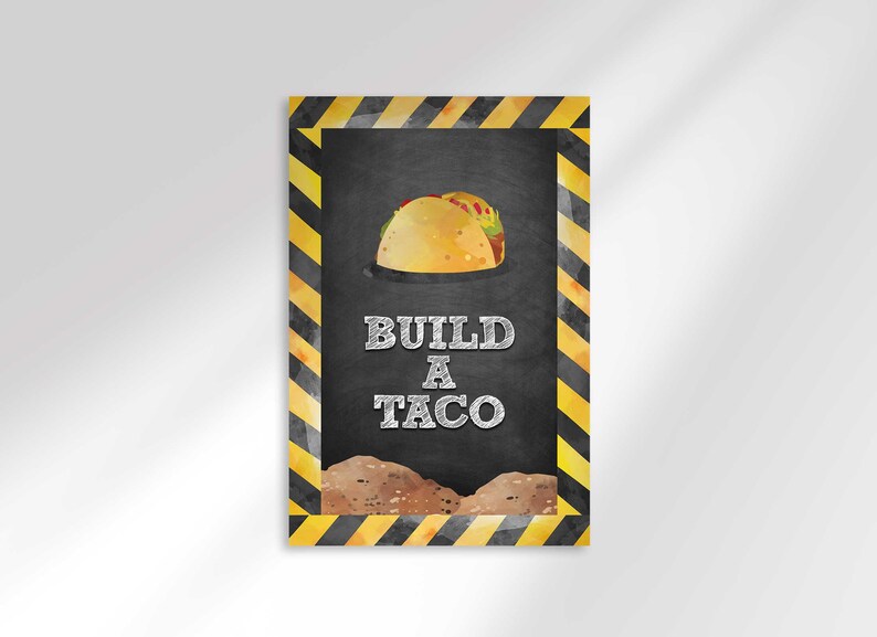 Construction Birthday Party Signs 4x6 for Instant Download - Etsy