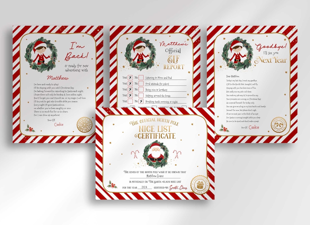 Editable Elf Letter Bundle | Includes Both Boy Elf & Girl Elf | I'm ...