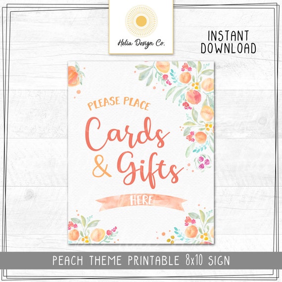 Peach Birthday Party Sign | Sweet as a Peach | Party Decor | Instant ...