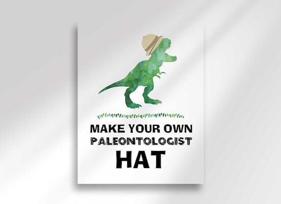 Dinosaur Birthday Make Your Own Paleontologist Sign | 8x10 Party Sign ...