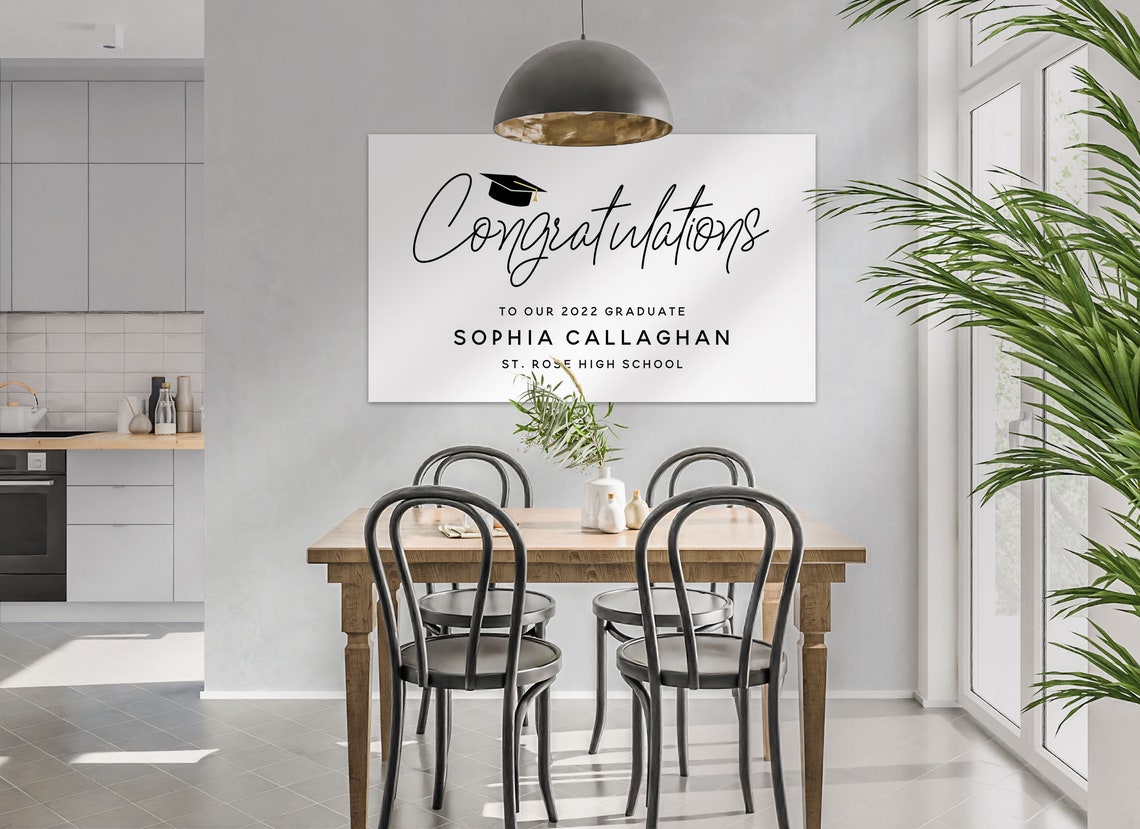 Editable Graduation Banner for Instant Digital Download - Etsy