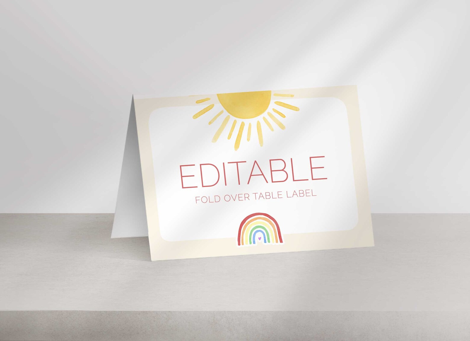 Editable Sun Birthday Party Food Labels Edit Yourself - Etsy