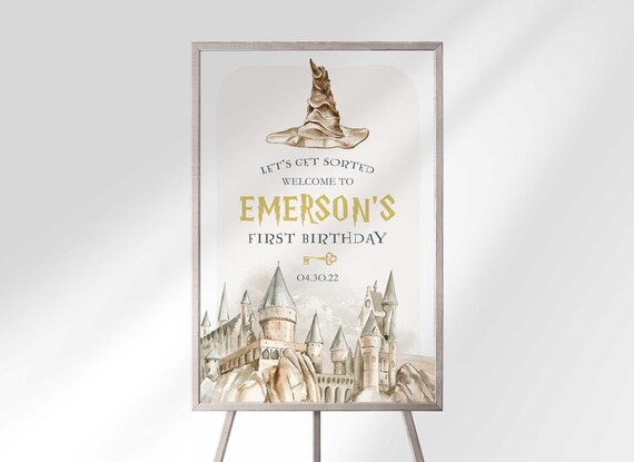 Editable Wizard Welcome Sign Template Instant Download | Let's Get ...