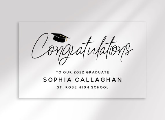 Editable Graduation Banner for Instant Digital Download | Print ...