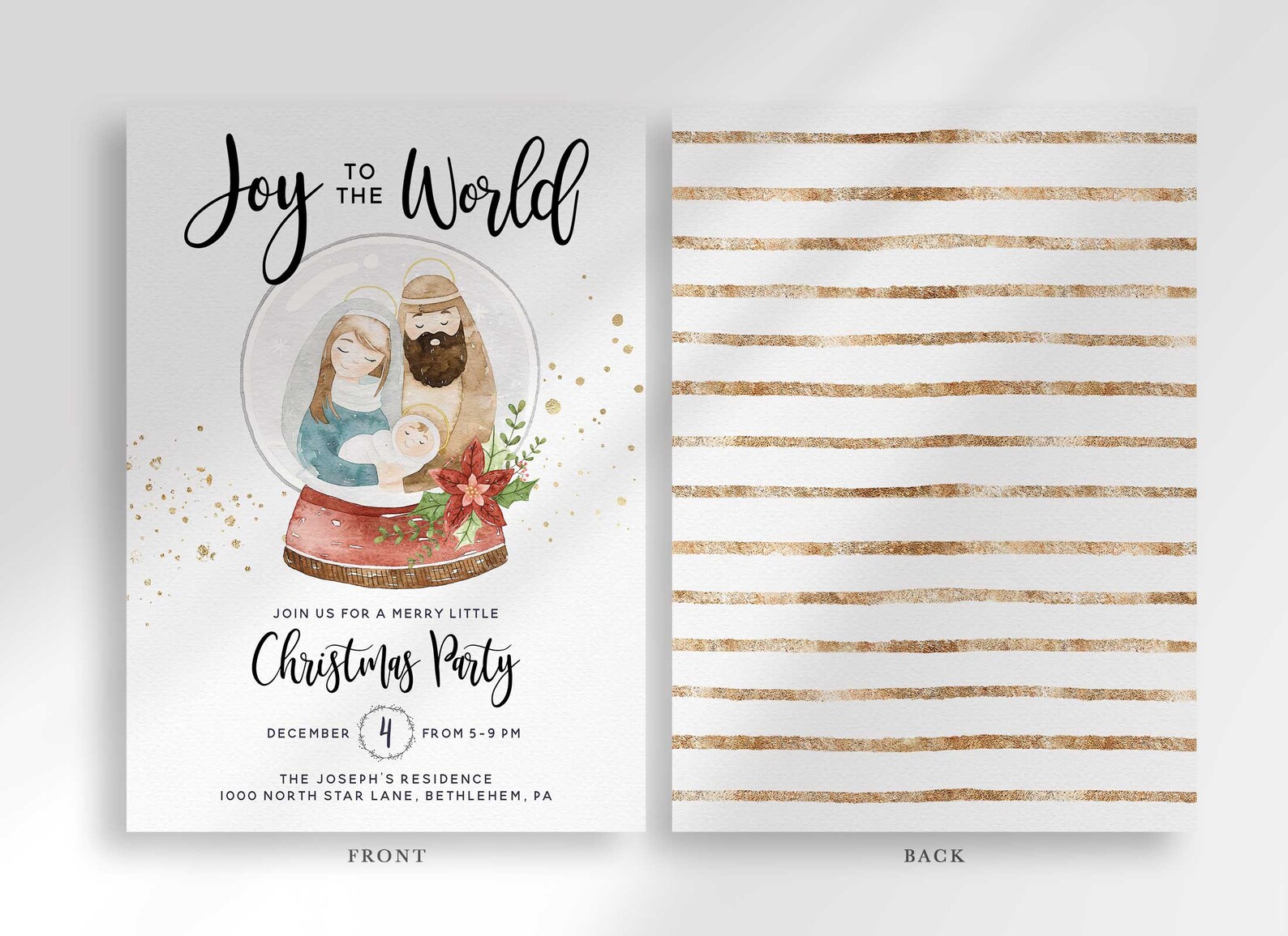 Editable Christmas Party Template for Instant Digital Download | Etsy