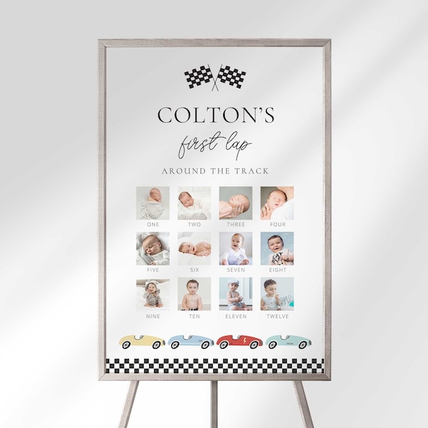 First Lap Around First Birthday - Etsy