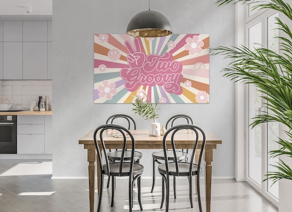 Two Groovy Banner for Instant Digital Download | Print Yourself ...