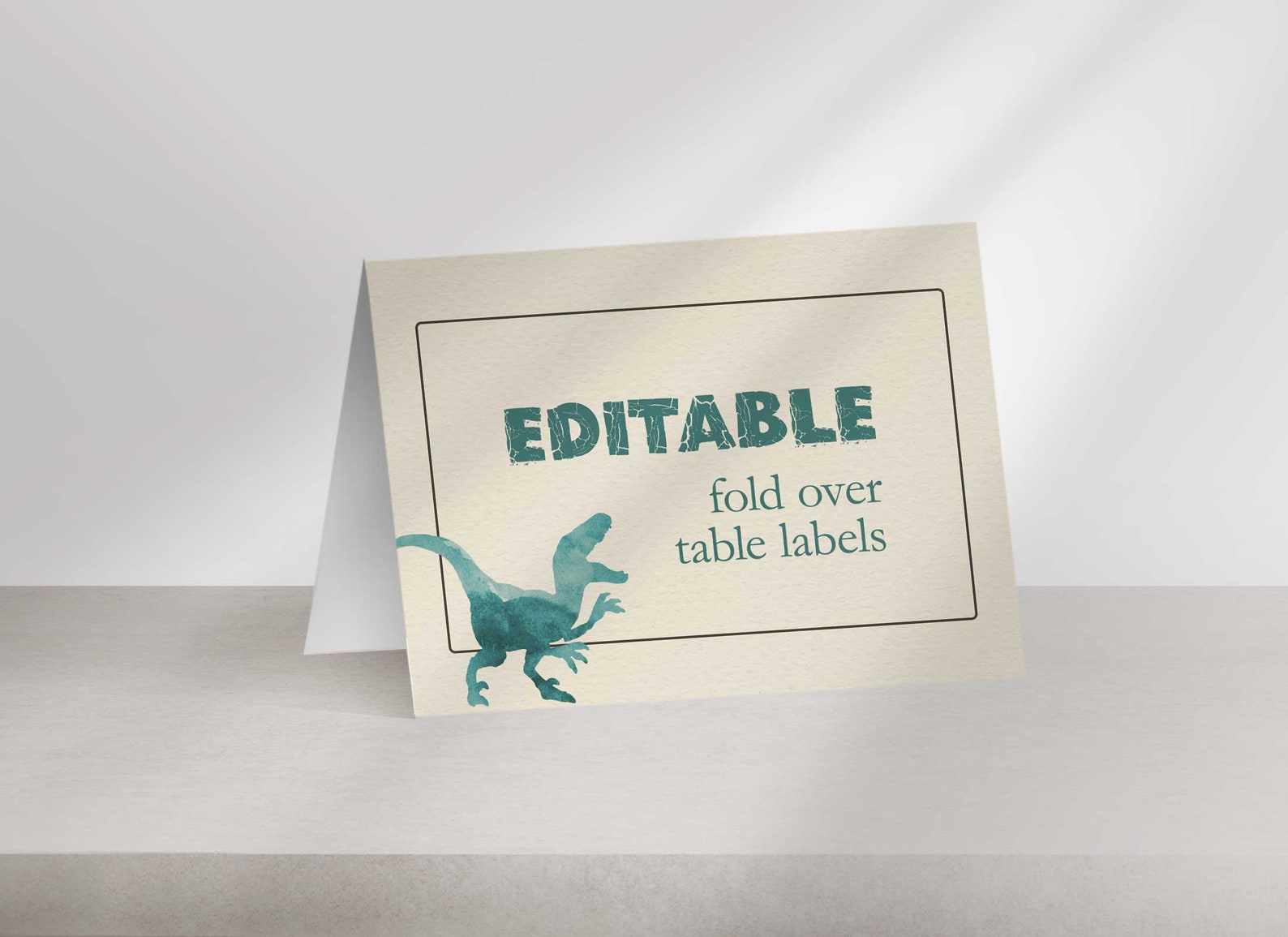 Editable Dinosaur Birthday Party Food Labels Edit Yourself | Etsy