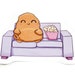 Couch Potato Sticker, Cute Die Cut Potato Sticker - Etsy