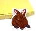 Die Cut Rabbit Jackolope Cryptid Art Stickers - Etsy