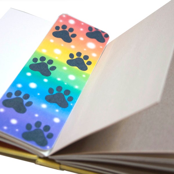 Paw Print Bookmark - Etsy