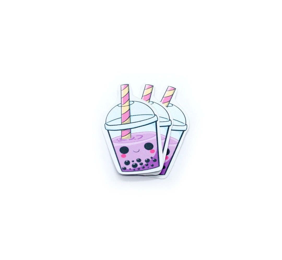 Cute Bubble Tea Die Cut Sticker, Kawaii Food Stickers - Etsy