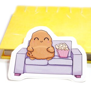 Couch Potato Sticker, Cute Die Cut Potato Sticker - Etsy