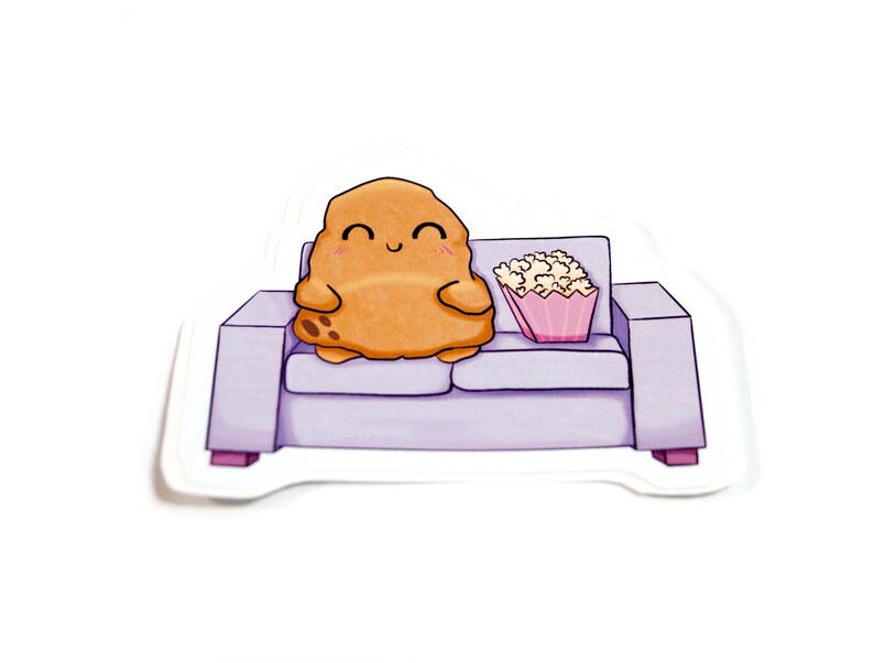 Couch Potato Sticker, Cute Die Cut Potato Sticker - Etsy