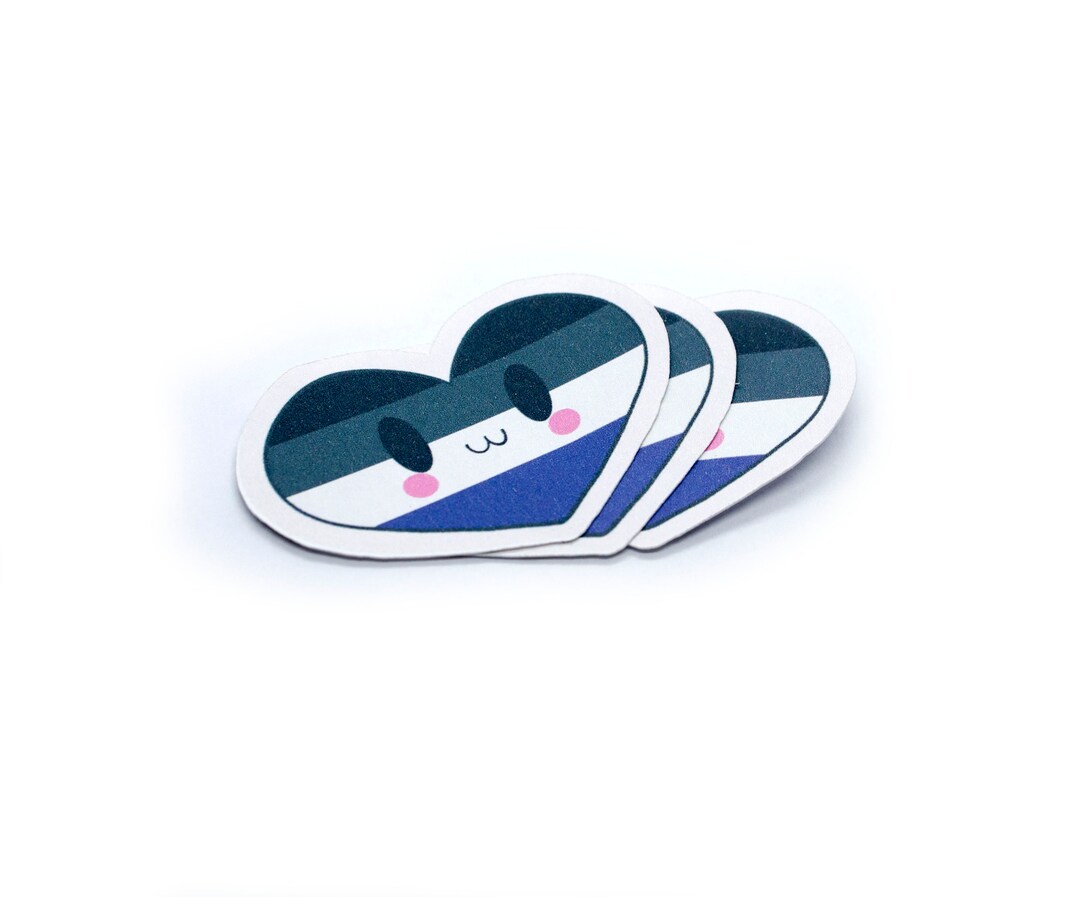 Ace Pride Heart Sticker, Asexual Pride Love Sticker, Cute Die Cut ...