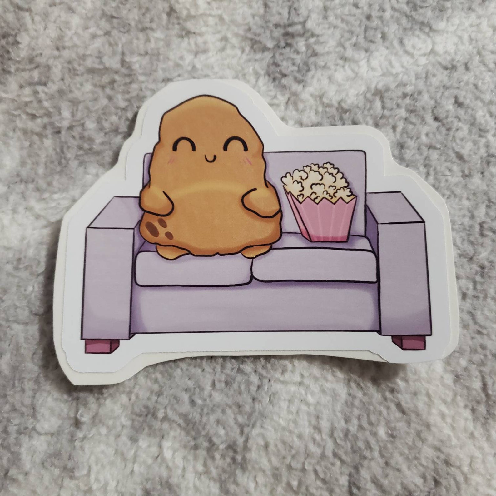 Couch Potato Sticker, Cute Die Cut Potato Sticker - Etsy