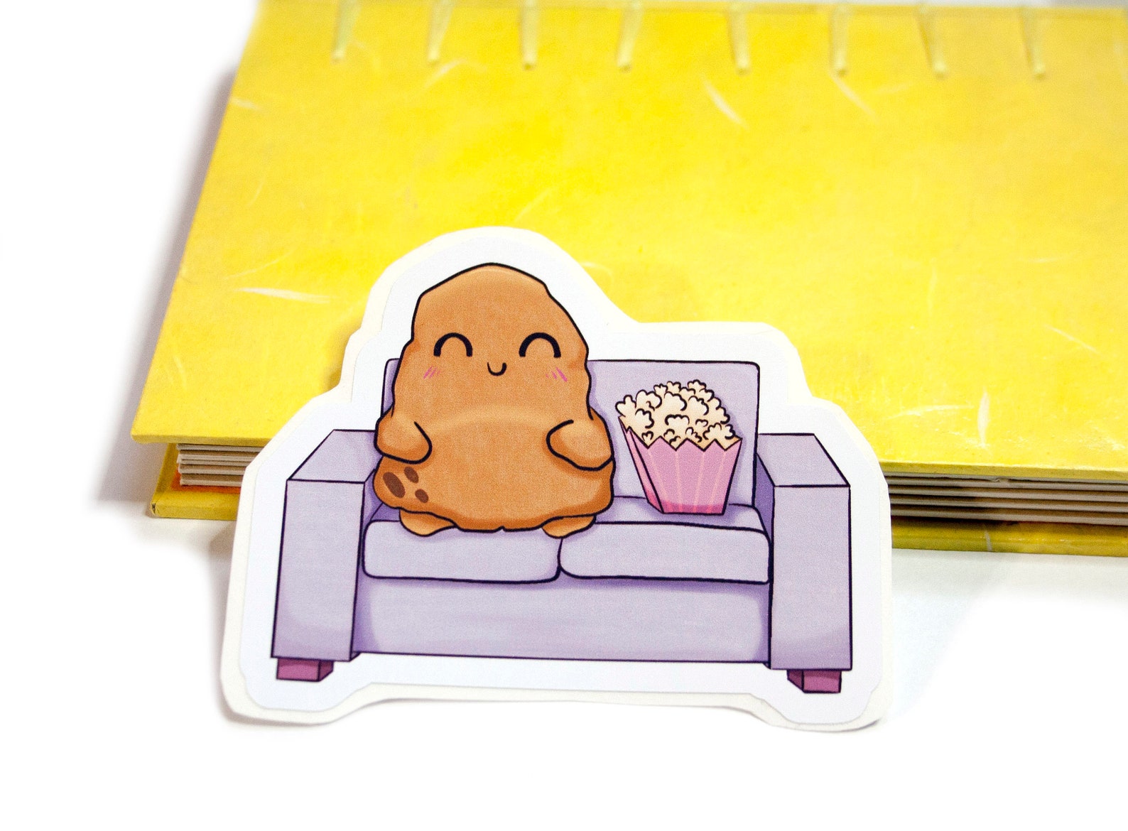 Couch Potato Sticker, Cute Die Cut Potato Sticker - Etsy
