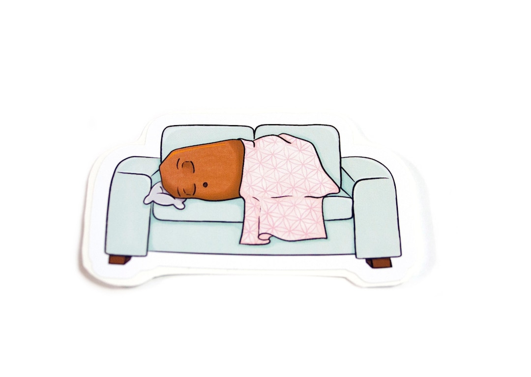 Sleeping Couch Potato Sticker, Cute Die Cut Potato Sticker - Etsy
