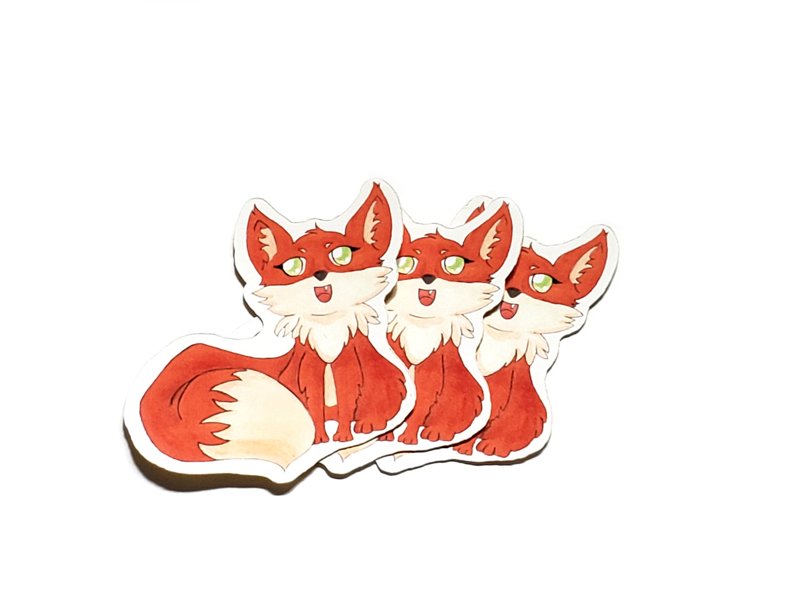 Red Fox Sticker Pack Cartoon Fox Stickers Die Cut Art - Etsy