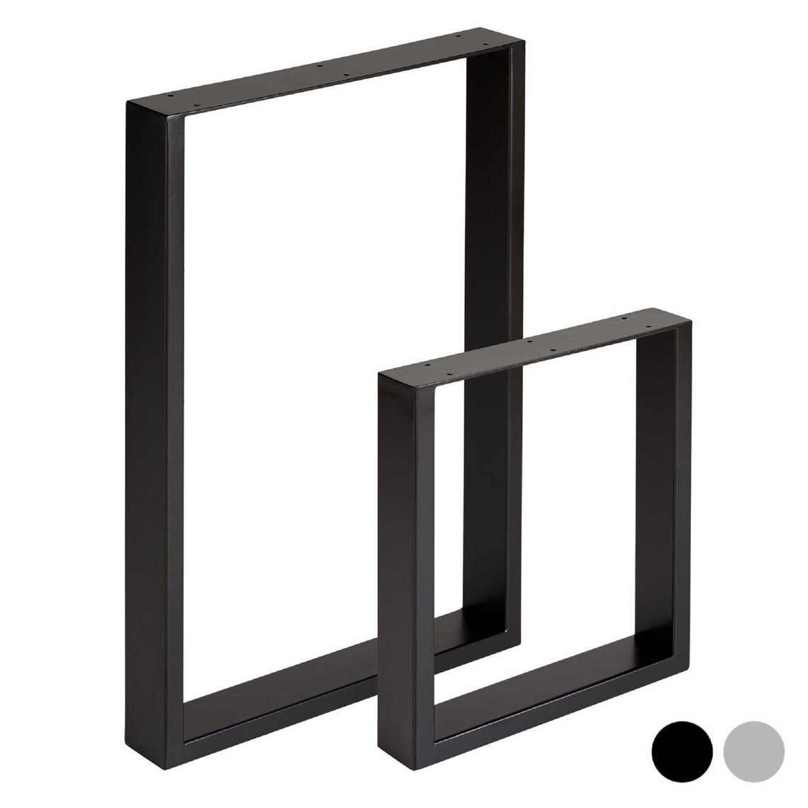 Set of 2x Table Legs Rectangular Shape Legs Pair Steel - Etsy UK