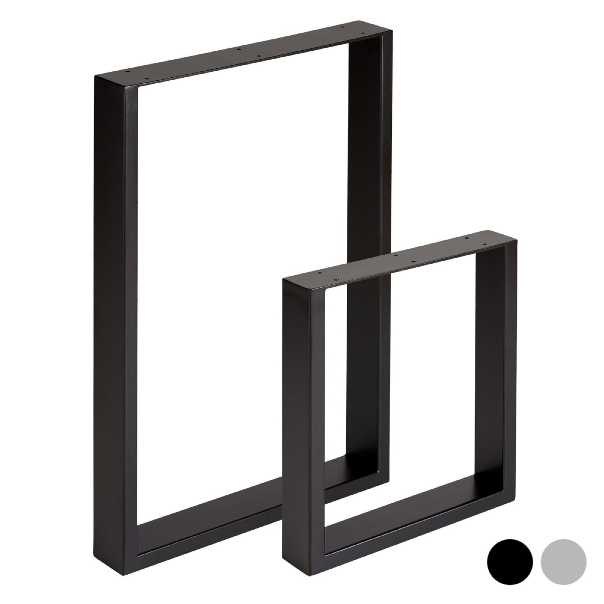 Set of 2x Table Legs Rectangular Shape Legs Pair Steel - Etsy UK