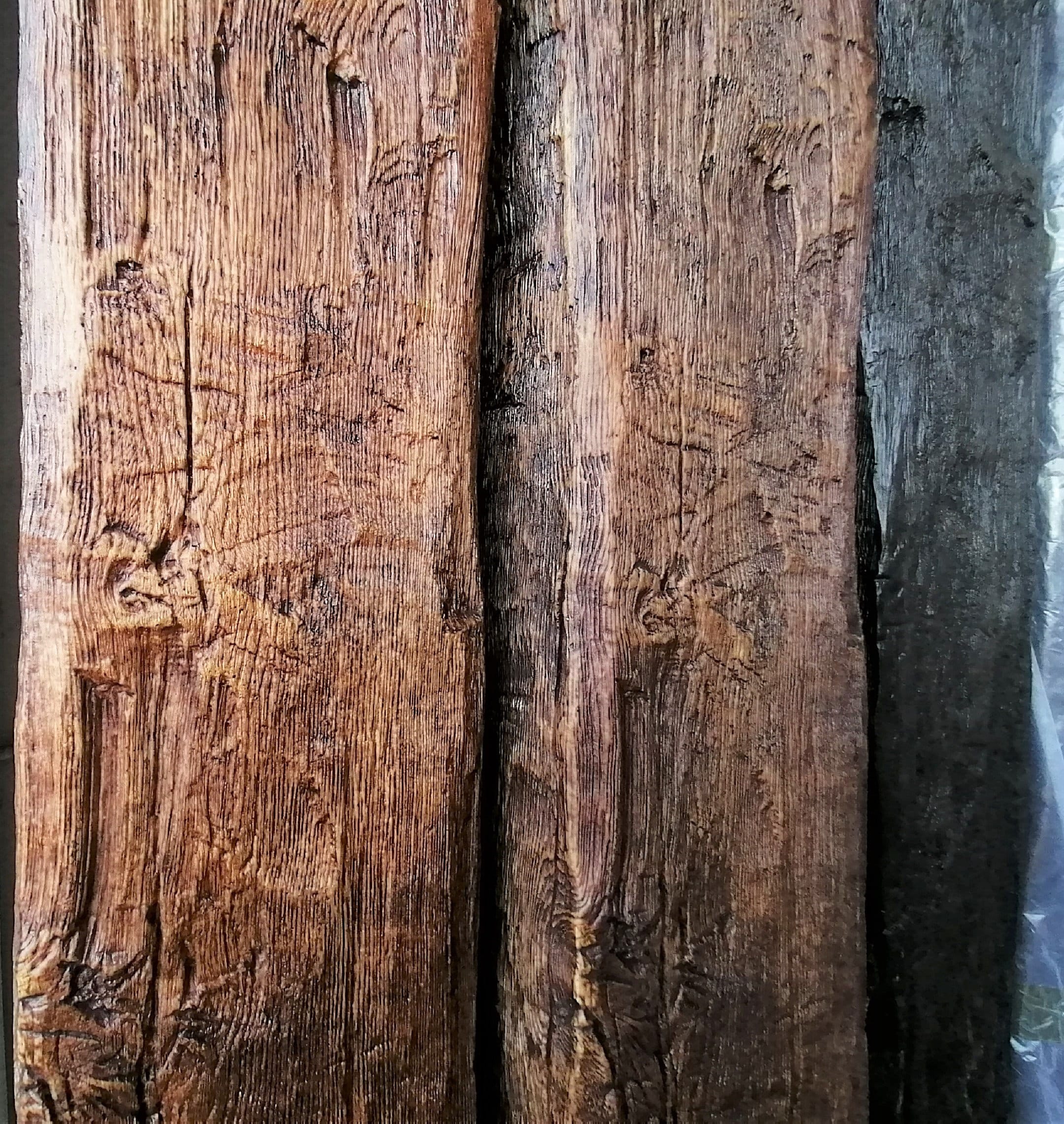 PU-plafondbalk, balk van nepverouderde eiken, imitatie houten balk, nep ...