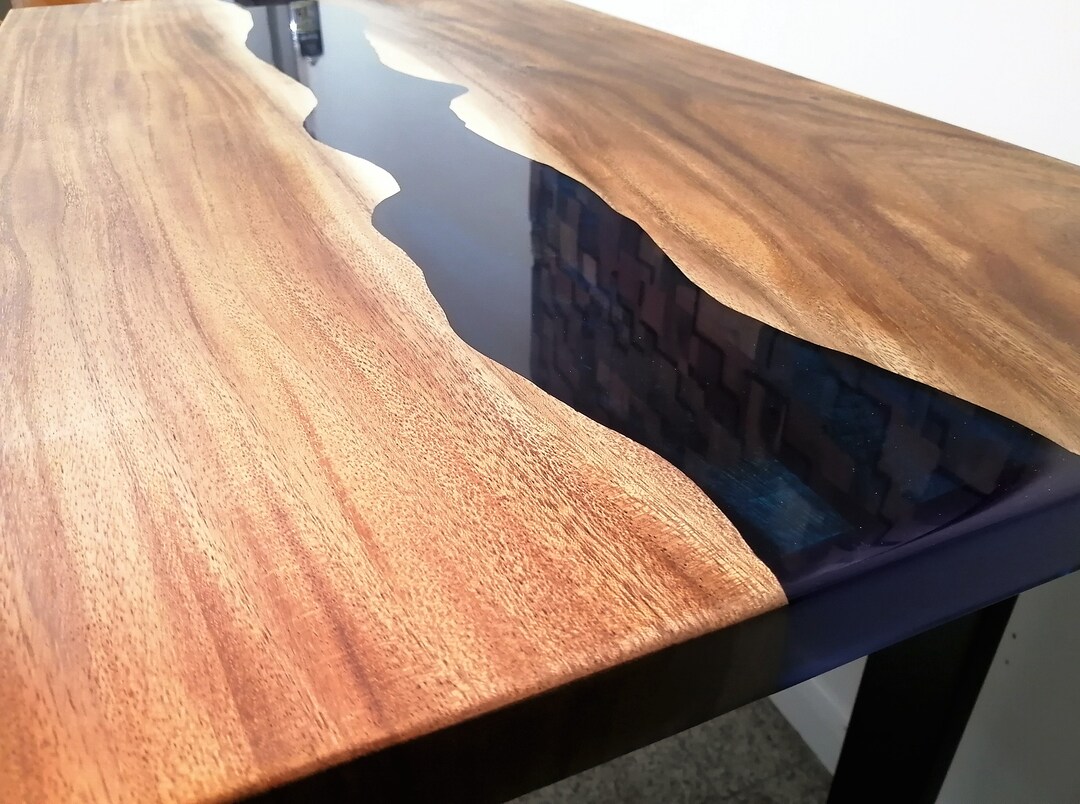Resin Table, Epoxy Resin Table, Walnut Slab Table, River, Beach, Tables ...