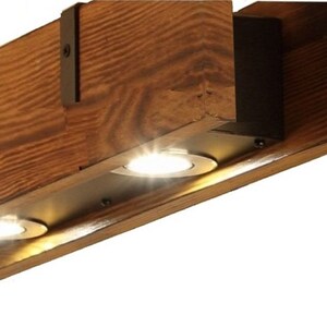 Wood Beam Lights Vintage Wood Beam Spot Lights Light Fixture | Etsy