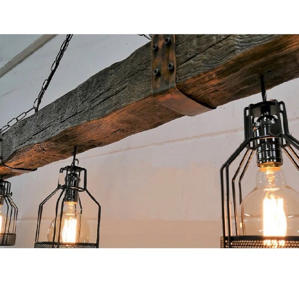 Rustic Light Fixture - Etsy
