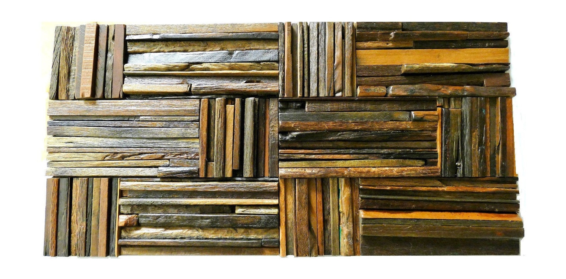 Reclaimed Wall Tiles Wood Wall Art Old Wood Tiles - Etsy