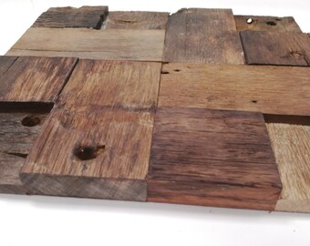 Reclaimed Wood Tiles | Etsy