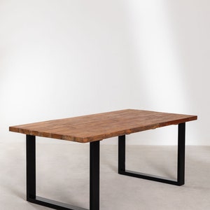 Set of 2x Table Legs, Rectangular Shape Legs, Pair, Steel Table Legs ...