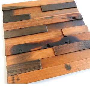 Reclaimed Wooden Wall Tiles, Decorative Tiles, Rustic Wood Tiles, Old ...