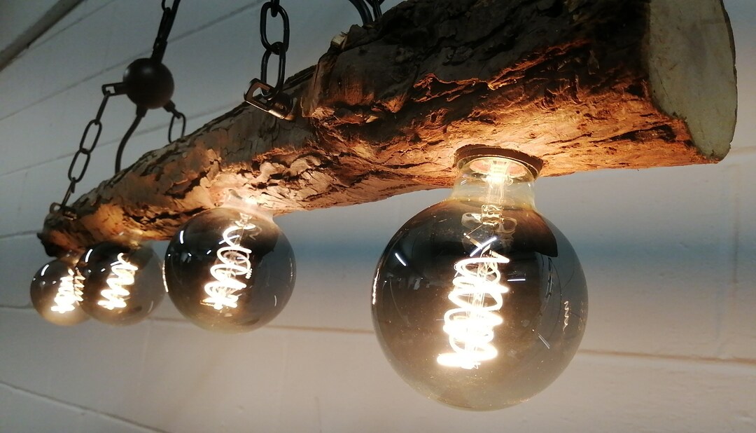 Rustic Light Fixture Reclaimed Wood Light Fixture, Rustic Suspended ...