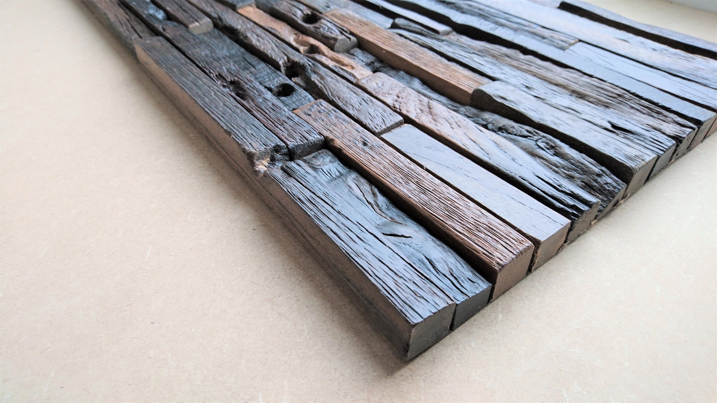 6x Tiles 1.1 sqm Reclaimed Wood Tiles Wood Wall Art Wood | Etsy