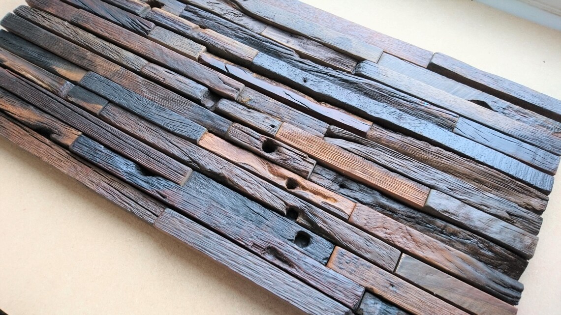 6x Tiles 1.1 Sqm Reclaimed Wood Tiles Wood Wall Art Wood - Etsy