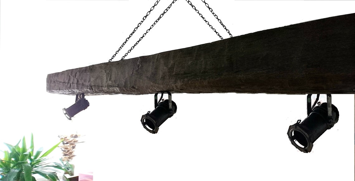 2m Long Suspended Wood Beam Lights Decorative Faux Wood | Etsy