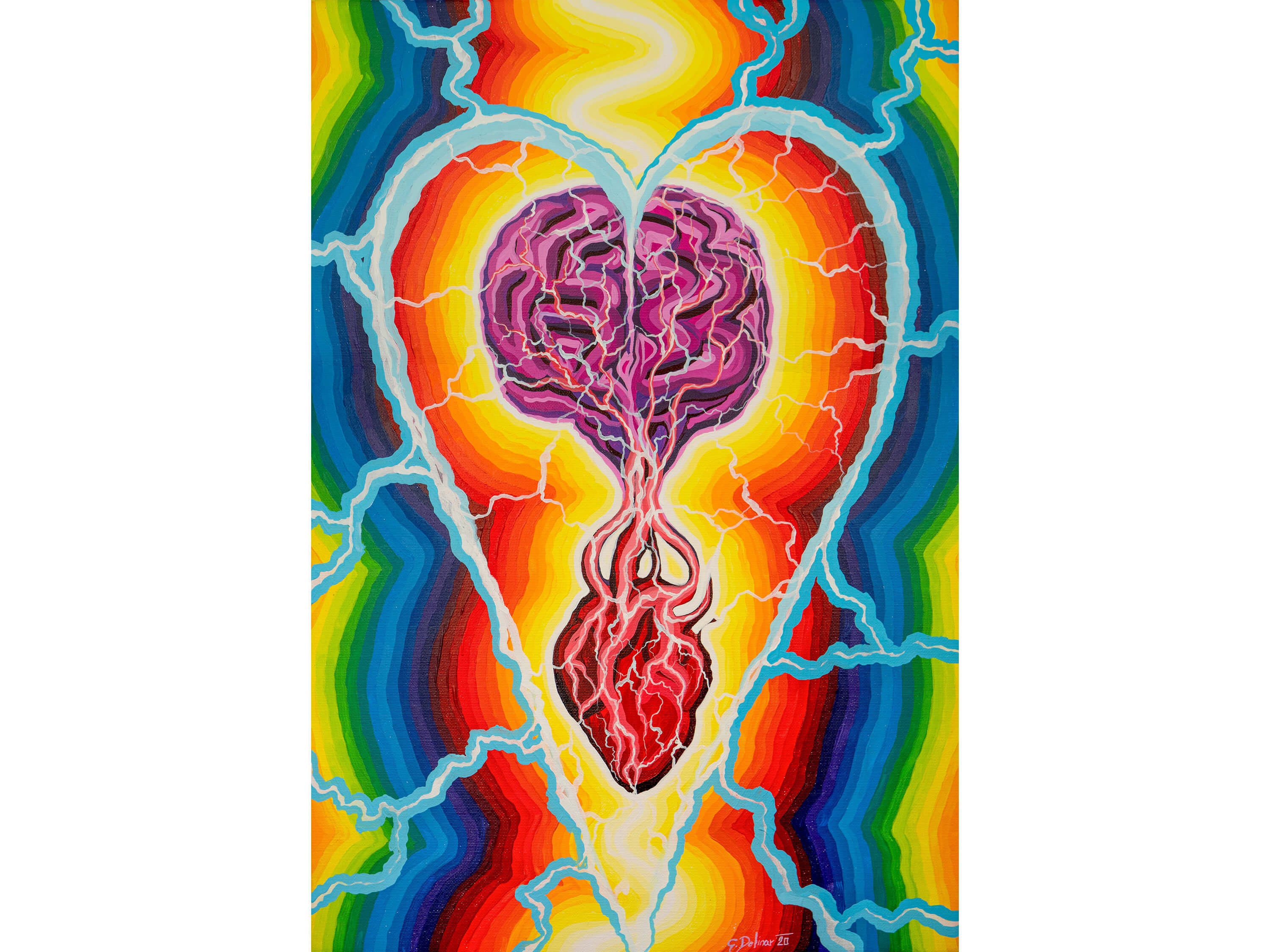 Heart Brain Coherence Visionary Art by idrawmypassion | Etsy