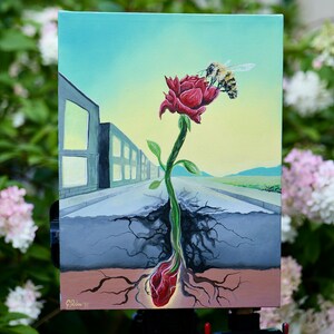 Rose That Grew Through the Concrete | Persistence | Floral Art | Fleur ...