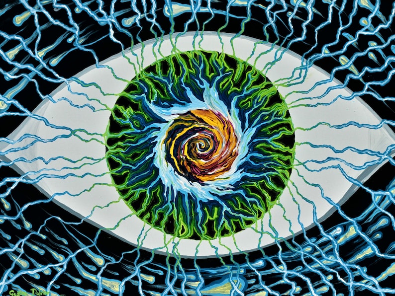 Eye of a Vision Visionary Art by idrawmypassion Intuitive | Etsy