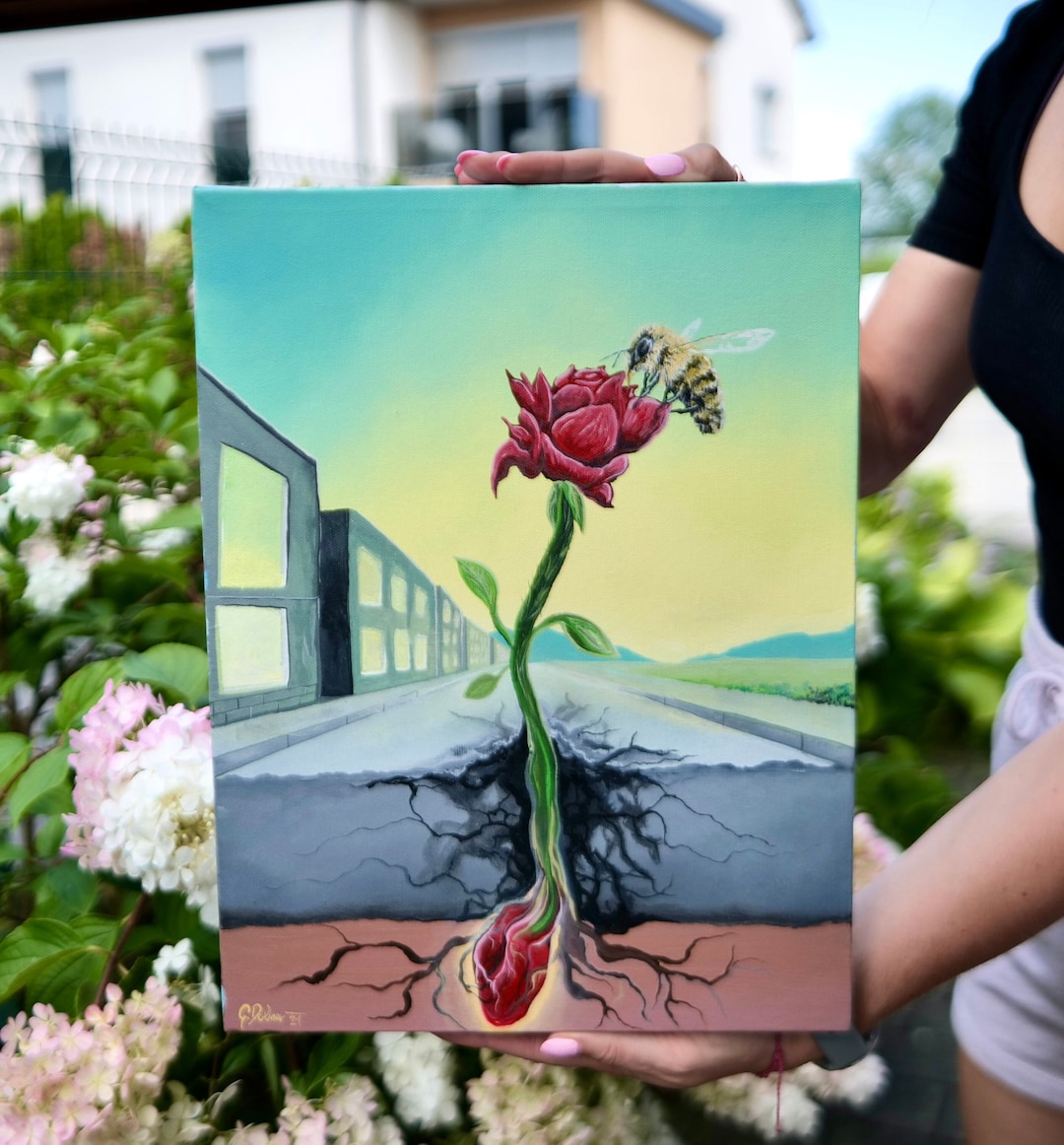 Rose That Grew Through the Concrete | Persistence | Floral Art | Fleur ...