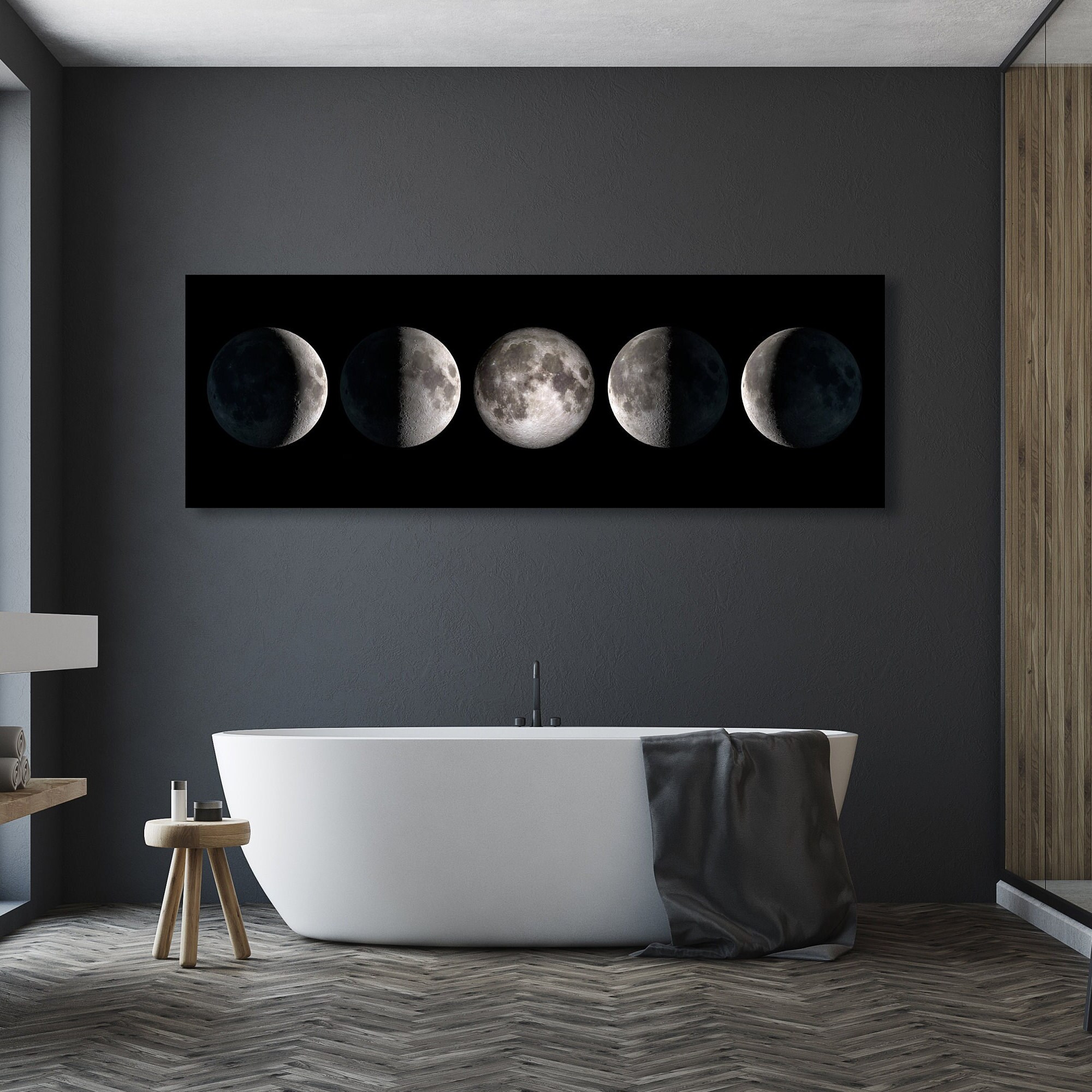 MOON POSTER PHOTOGRAPHY Phases of the Moon Archival Poster | Etsy